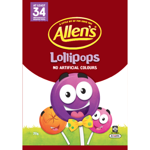 Allen s Lollipops Confectionery 265g Prices FoodMe Allen s Lollipops Confectionery 265g Prices FoodMe