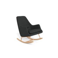 EVIE Fabric Rocking Chair Austria Coal NZ Prices - PriceMe