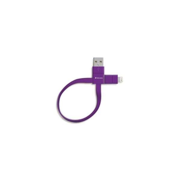 Verbatim Flexible Lightning Cable Purple 20cm NZ Prices - PriceMe
