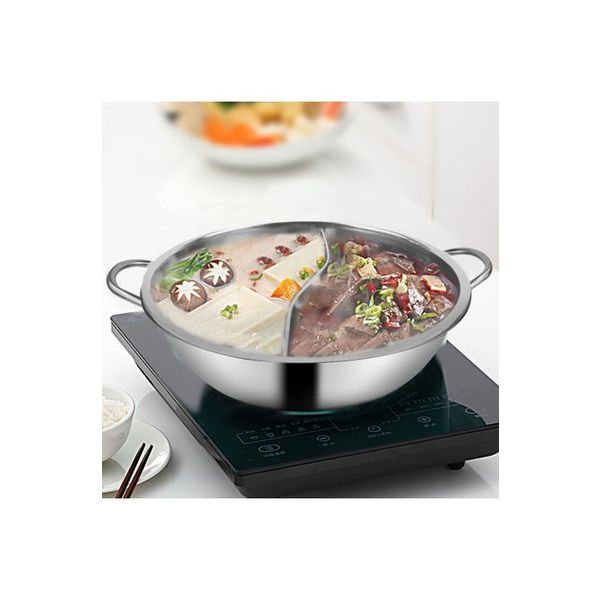 Stainless Steel Twin Mandarin Hot Pot Induction Cooker No Lid NZ Prices ...