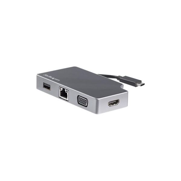 StarTech.com USB-C Multiport Adapter - HDMI & VGA - PD - Mac Windows Chrome - docking station ...