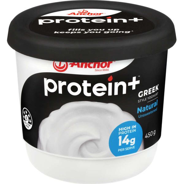 Anchor Protein Plus Yoghurt Tub Greek Natural 450g Prices - FoodMe